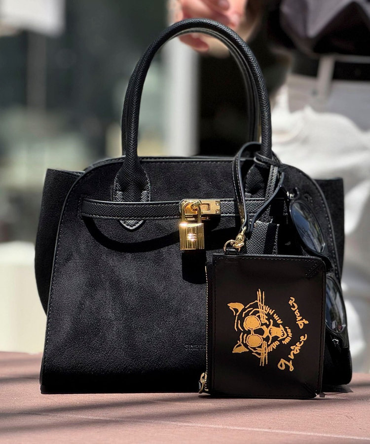 SINBONO/シンボノ】 スエードコンビトートバッグ（5-0442-4-12-101